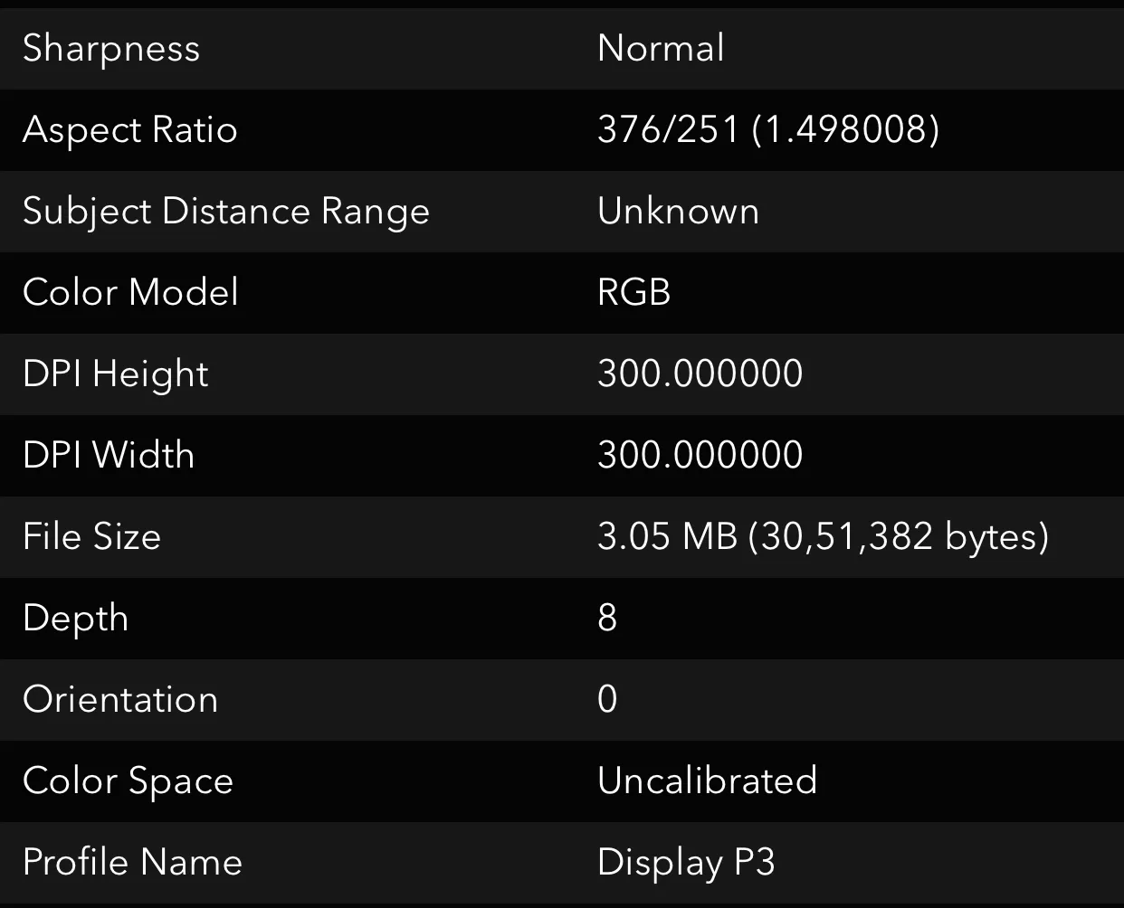 How to view DPI height and width of an image on iPhone and iPad - EXIF Viewer by Fluntro