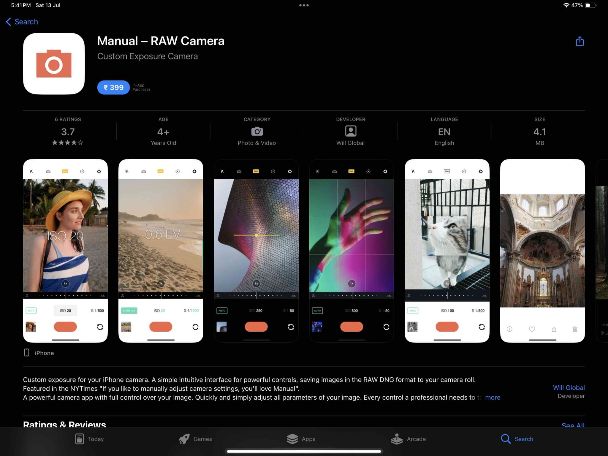 2024 Guide to the Best RAW Photo Apps for iPhone and iPad - EXIF Viewer by Fluntro