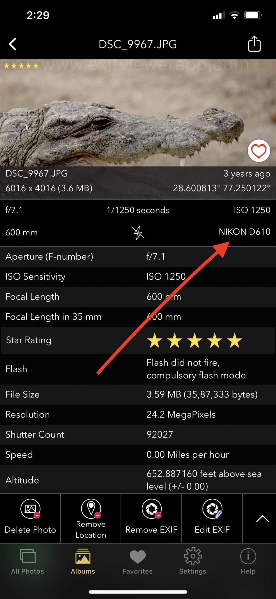 How to view Camera Model and Lens model of Photo in EXIF Metadata? - EXIF Viewer by Fluntro